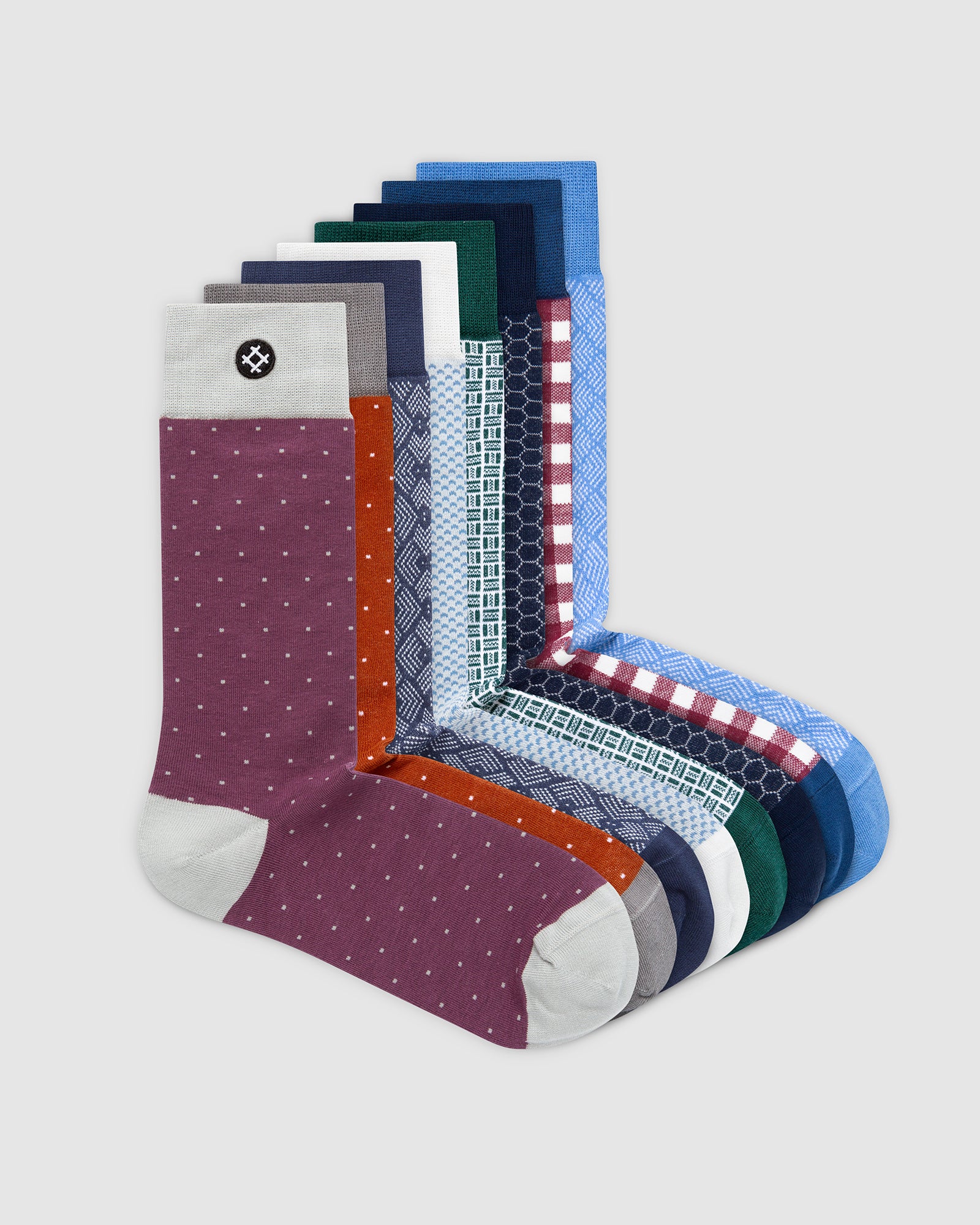 Vessel 8 Pack Crew Socks – Sockdaily
